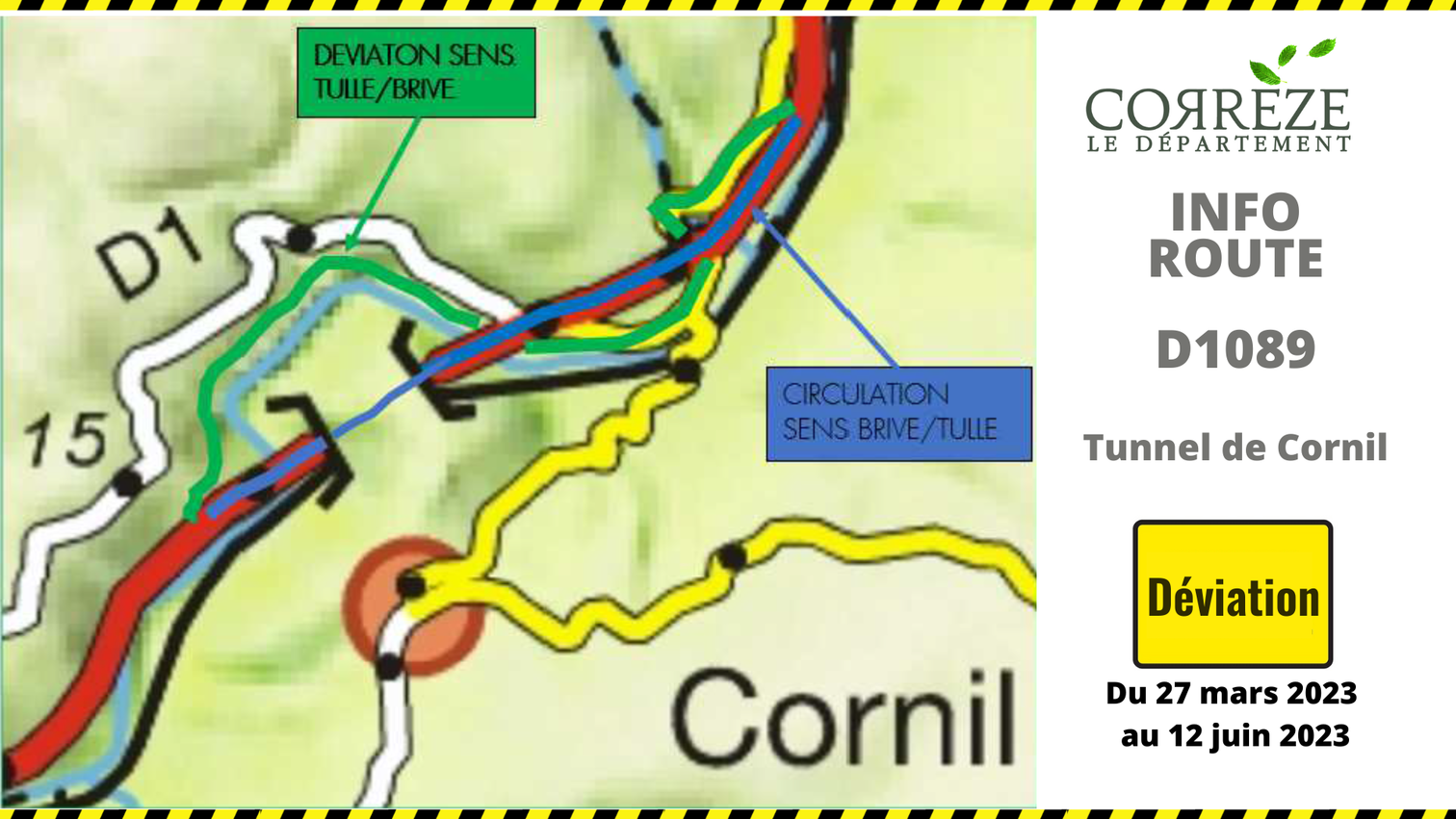 Travaux au tunnel de Cornil à partir du 27 mars | Conseil Départemental ...